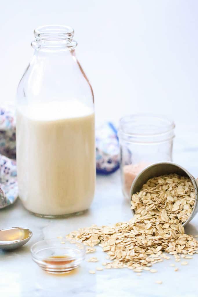 How to Make Oat Milk - Vegan Blueberry