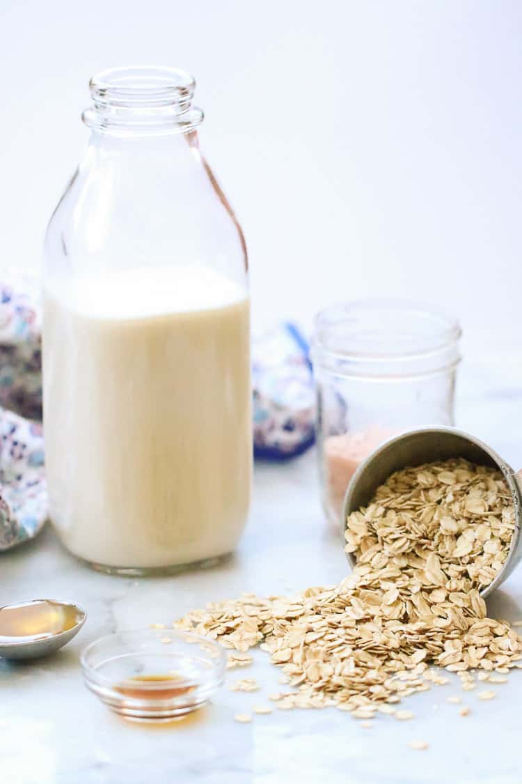 How to Make Oat Milk - Vegan Blueberry