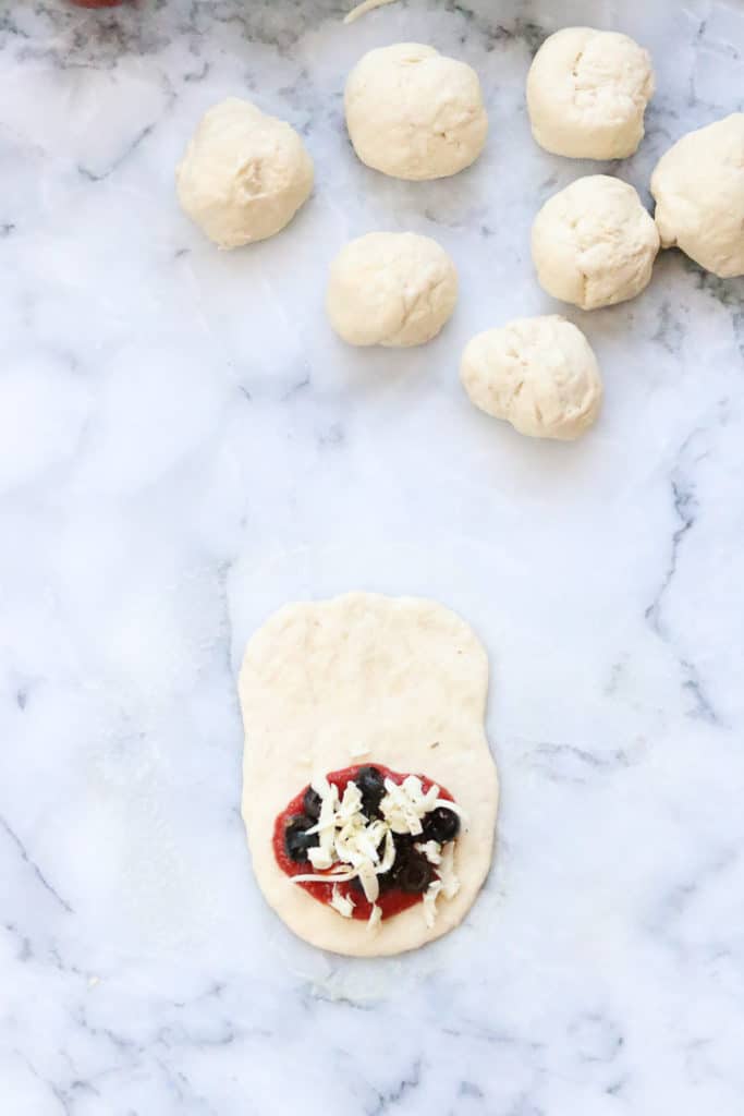 Mini Vegan Calzones - Vegan Blueberry