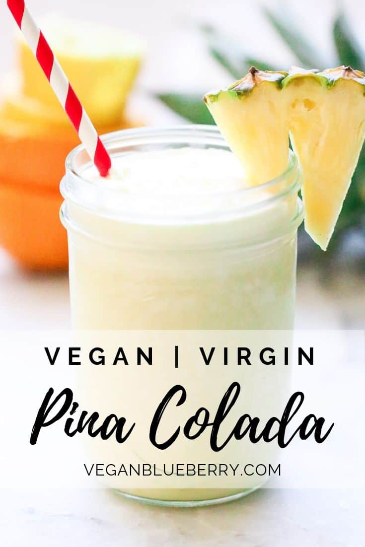 Easy Virgin Pina Colada - Vegan Blueberry