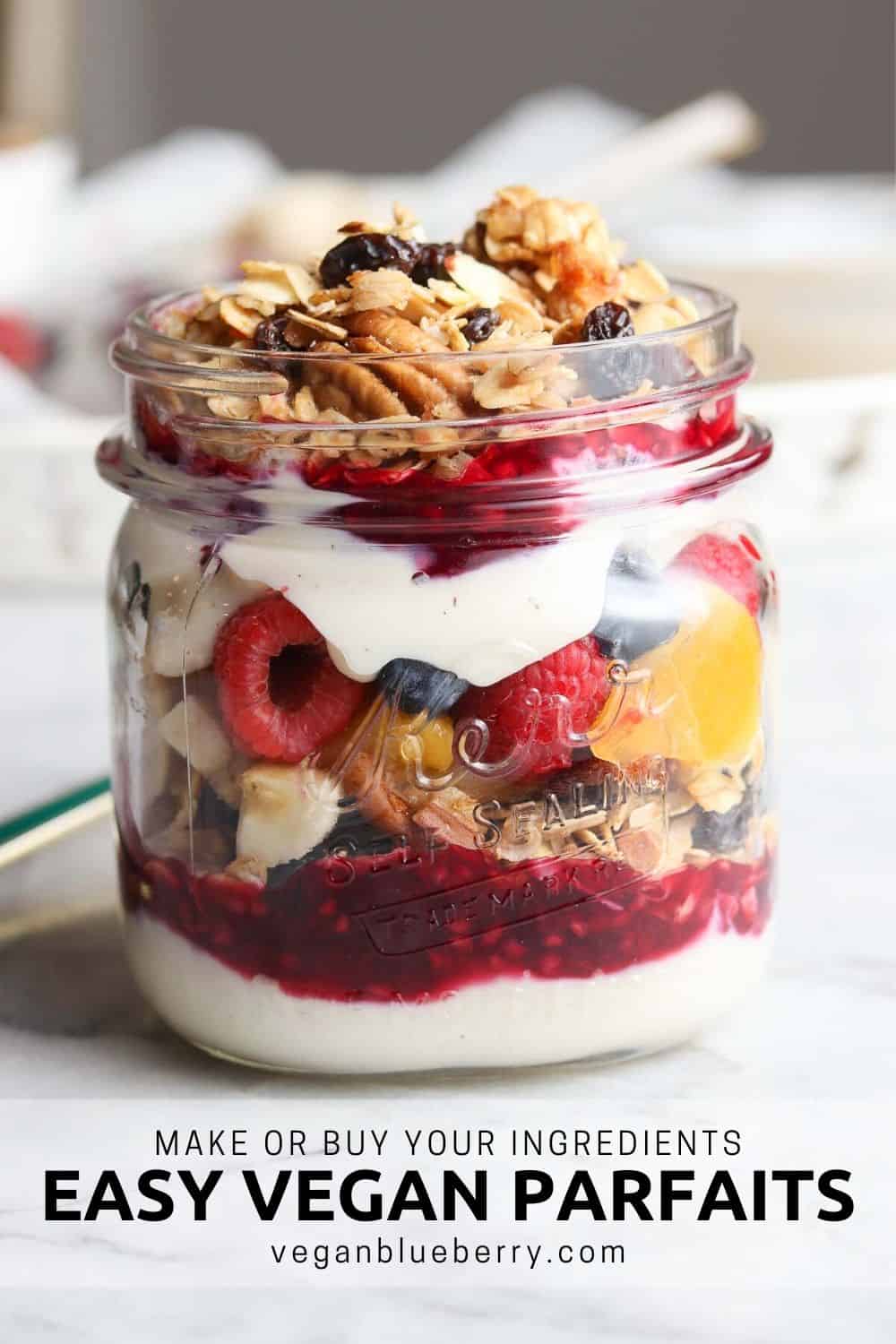 Vegan Yogurt Parfaits - Vegan Blueberry