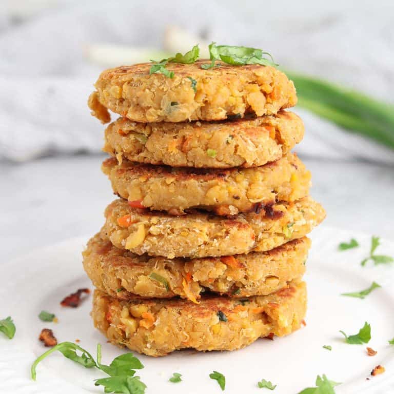 Vegan Chickpea Patties - Vegan Blueberry