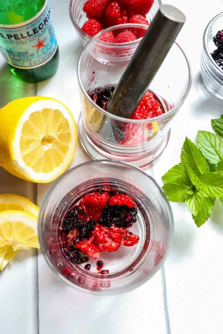 Berry Spritzers - Vegan Blueberry