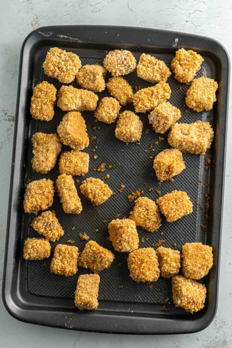 Buffalo Tofu Nuggets (Baked, Vegan!) - Vegan Blueberry