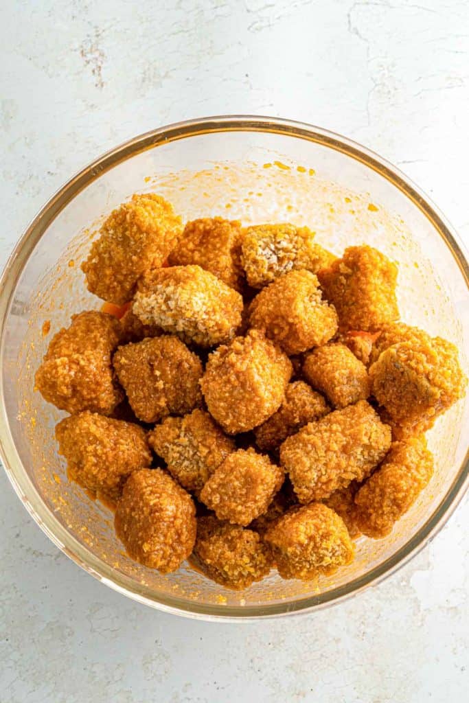 Buffalo Tofu Nuggets (Baked, Vegan!) - Vegan Blueberry