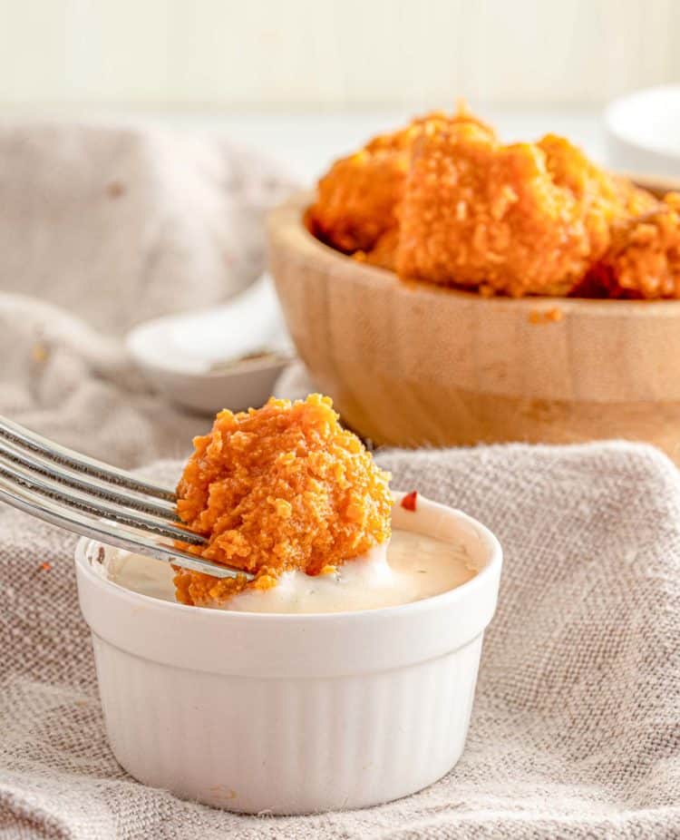 Buffalo Tofu Nuggets (Baked, Vegan!) - Vegan Blueberry