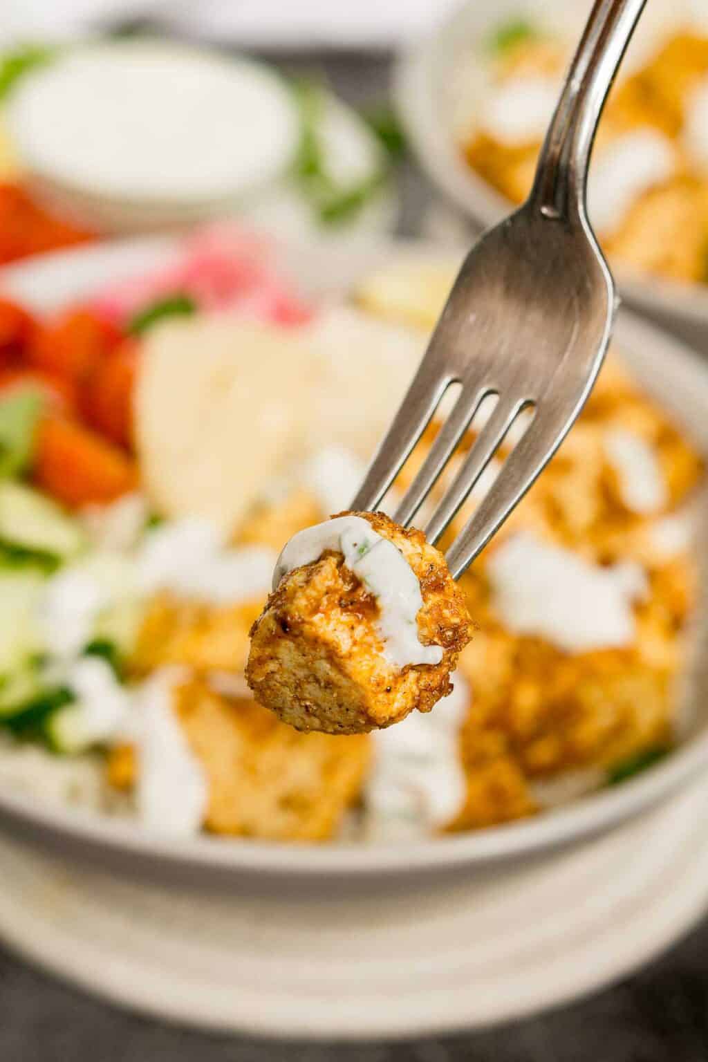 Tofu Shawarma with Lemon Garlic Sauce (Vegan) - Vegan Blueberry
